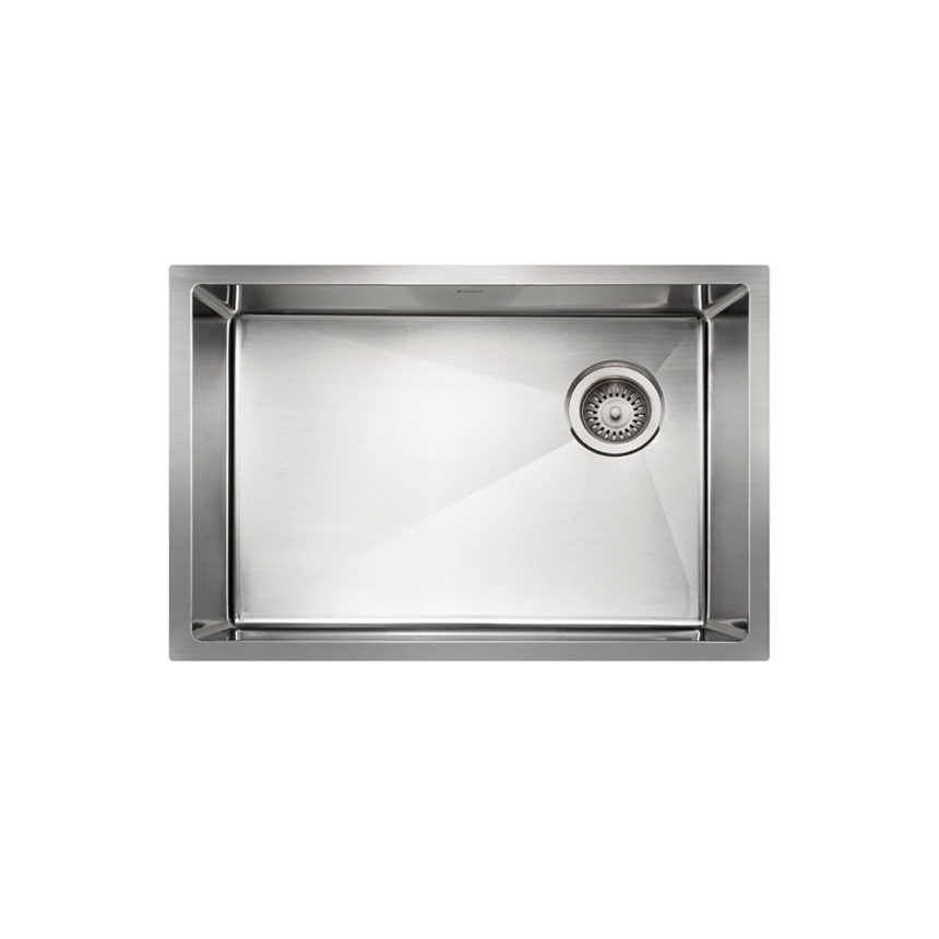 Axiom Undermount Stainless Offset Medium Single Bowl Sink - HamatUSA