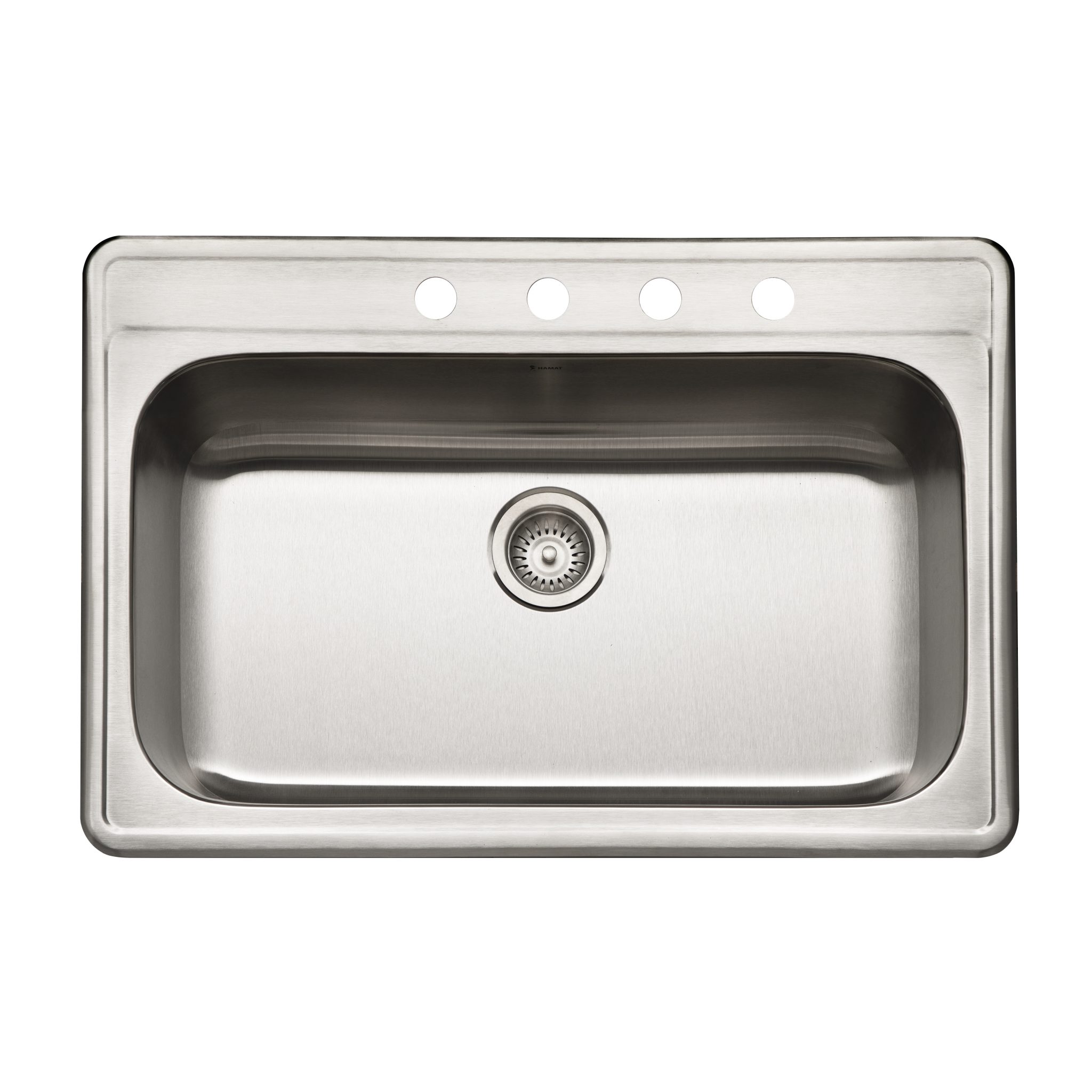 Edition Topmount Stainless Steel Large Single Bowl Kitchen Sink - HamatUSA