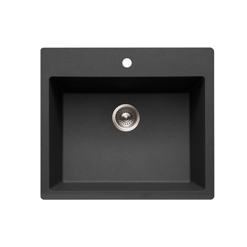 SiOStone Granite Topmount Single Bowl Sink - HamatUSA